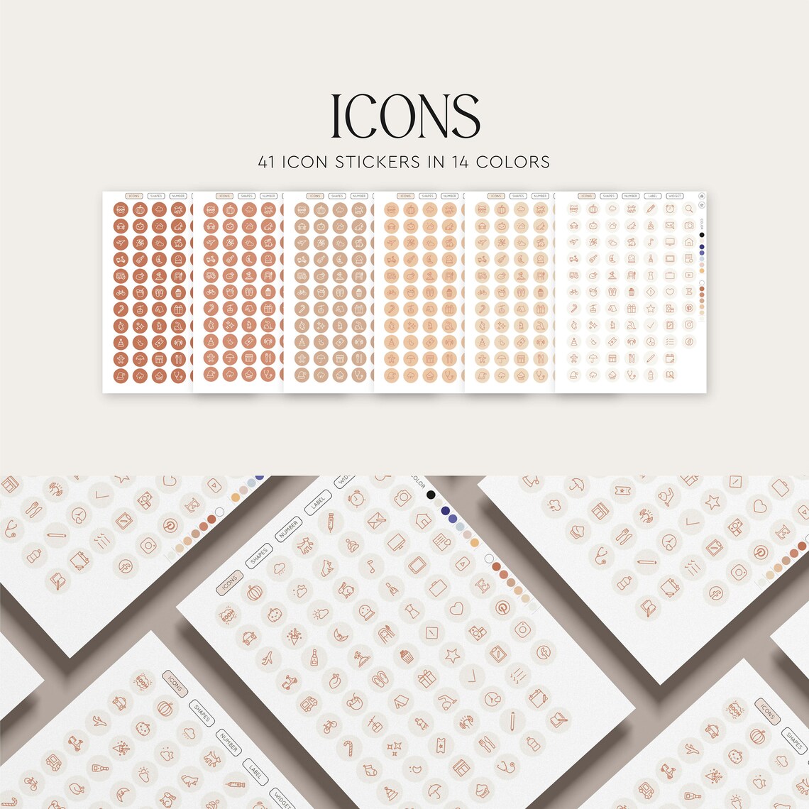 Digital Stickers Book for Goodnotes / Functional Digital - Etsy