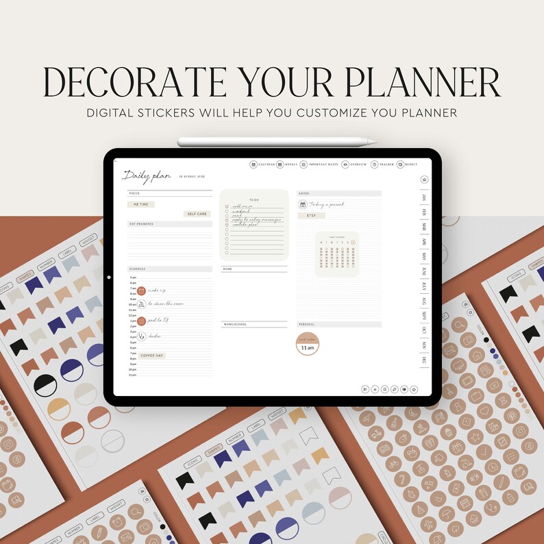 Digital Stickers Book for Goodnotes / Functional Digital - Etsy