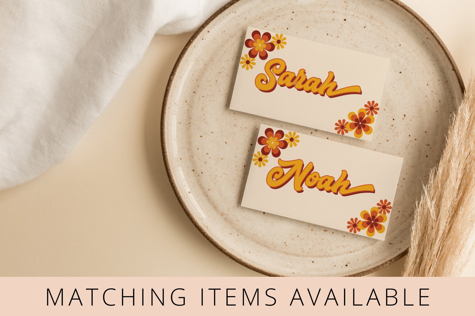 Retro Wedding Seating Chart Template, 70s and Disco Printable Reception ...