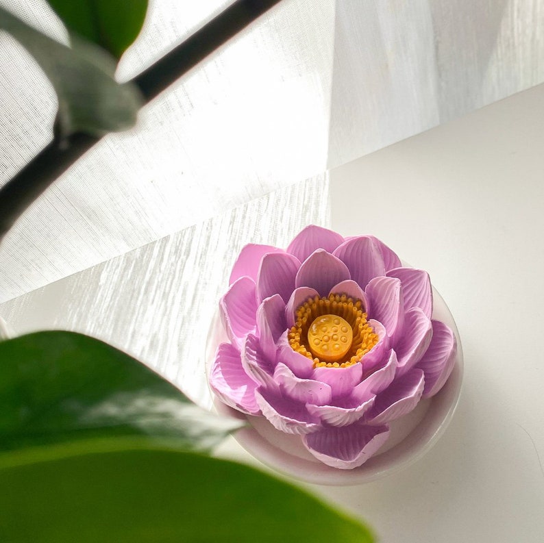 Natural Aromatherapy Lotus Stone Diffuser (with Essential Oil) - Home ...