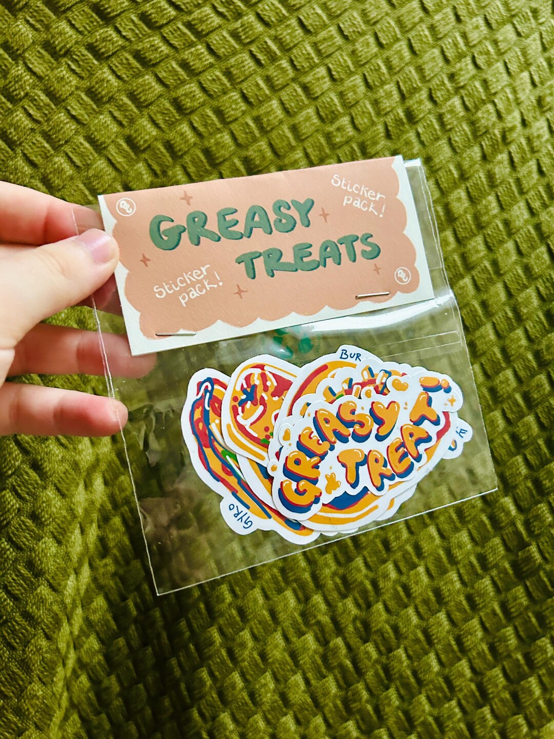 Greasy Treats Sticker Pack - Etsy