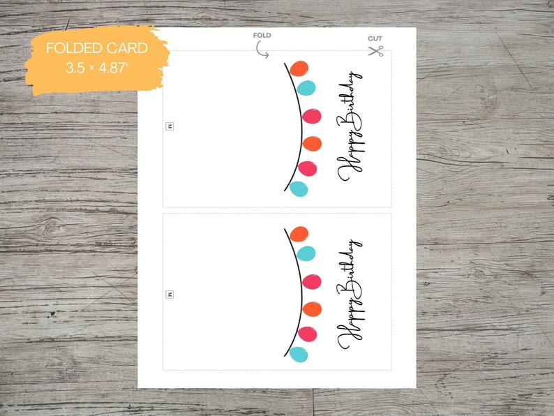 Balloon Birthday Card - Birthday Baloons - Birthday Cards Printable ...
