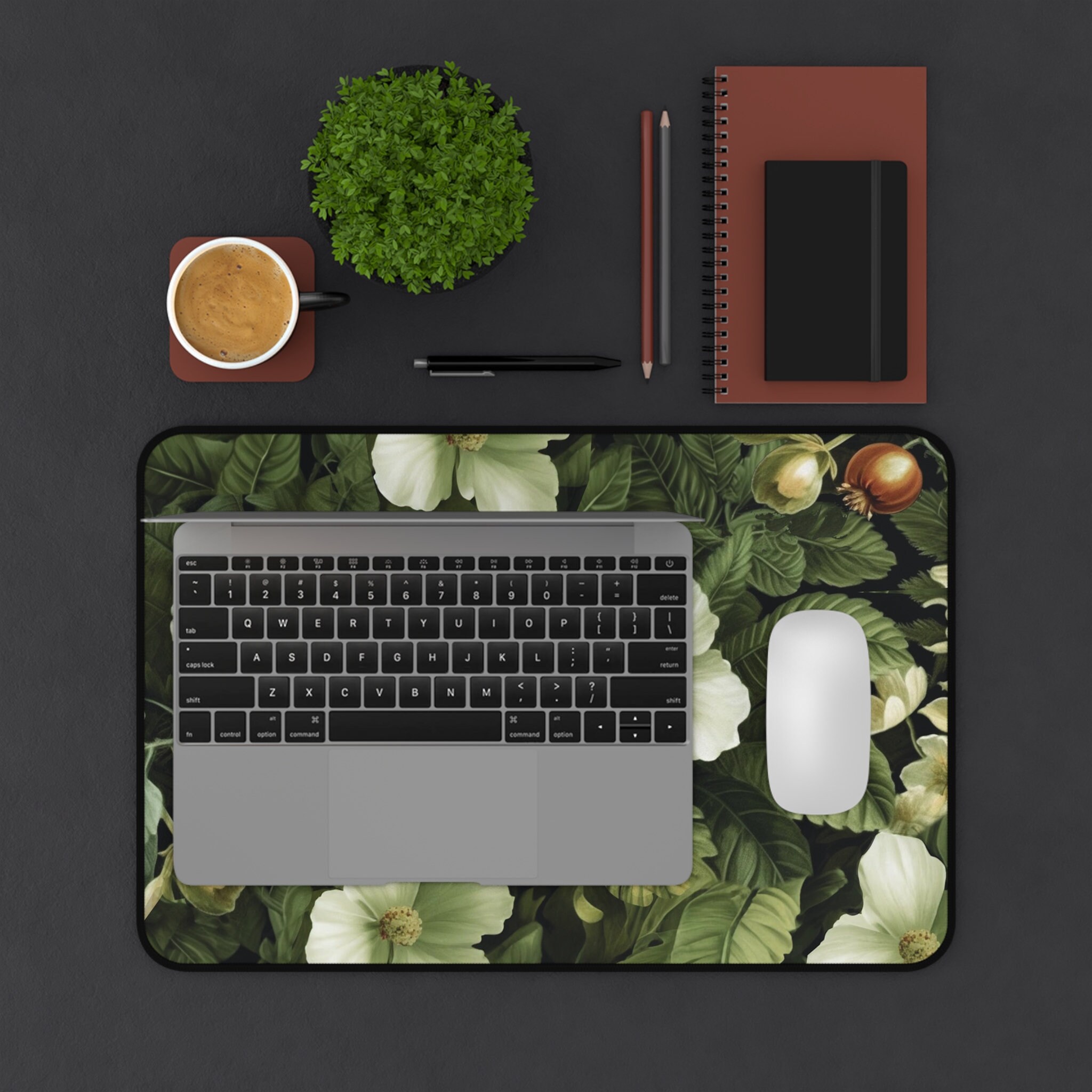 Botanical Desk Mat Sage Green Nature Desk Pad Cottagecore - Etsy