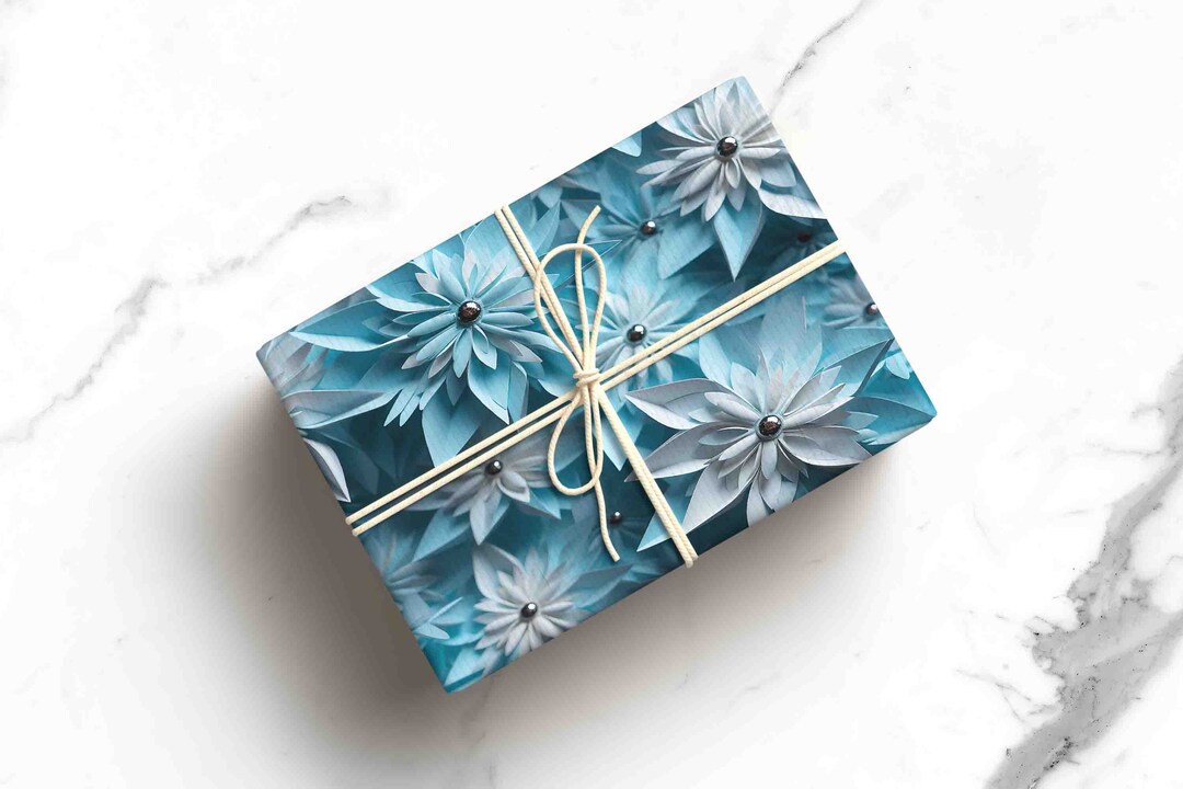 3D Winter Gift Wrap, Winter Design, 3d Nature Wrapping Paper, Great for ...