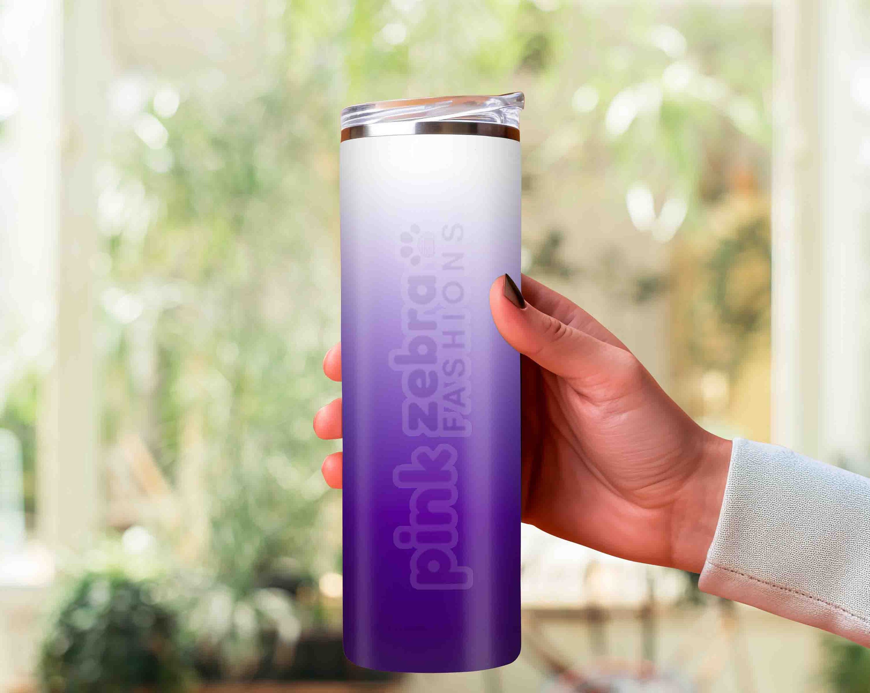 Ombre Purple Tumbler Wrap, 20 Oz Skinny Tumbler Template Sublimation ...
