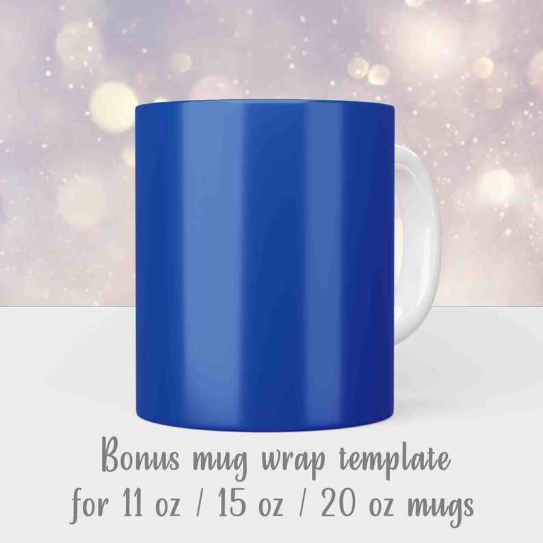 Cobalt Blue Tumbler Wrap SVG, 20 Oz Skinny Tumbler Template Sublimation ...