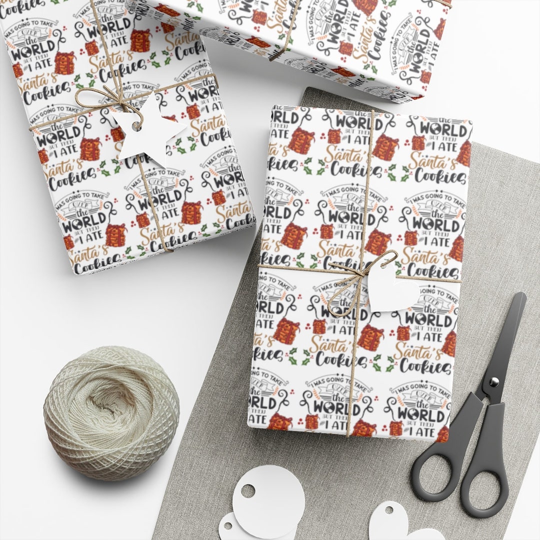 Funny Gift Wrap, I Was Going to Take Over the World but I Ate Santa ...