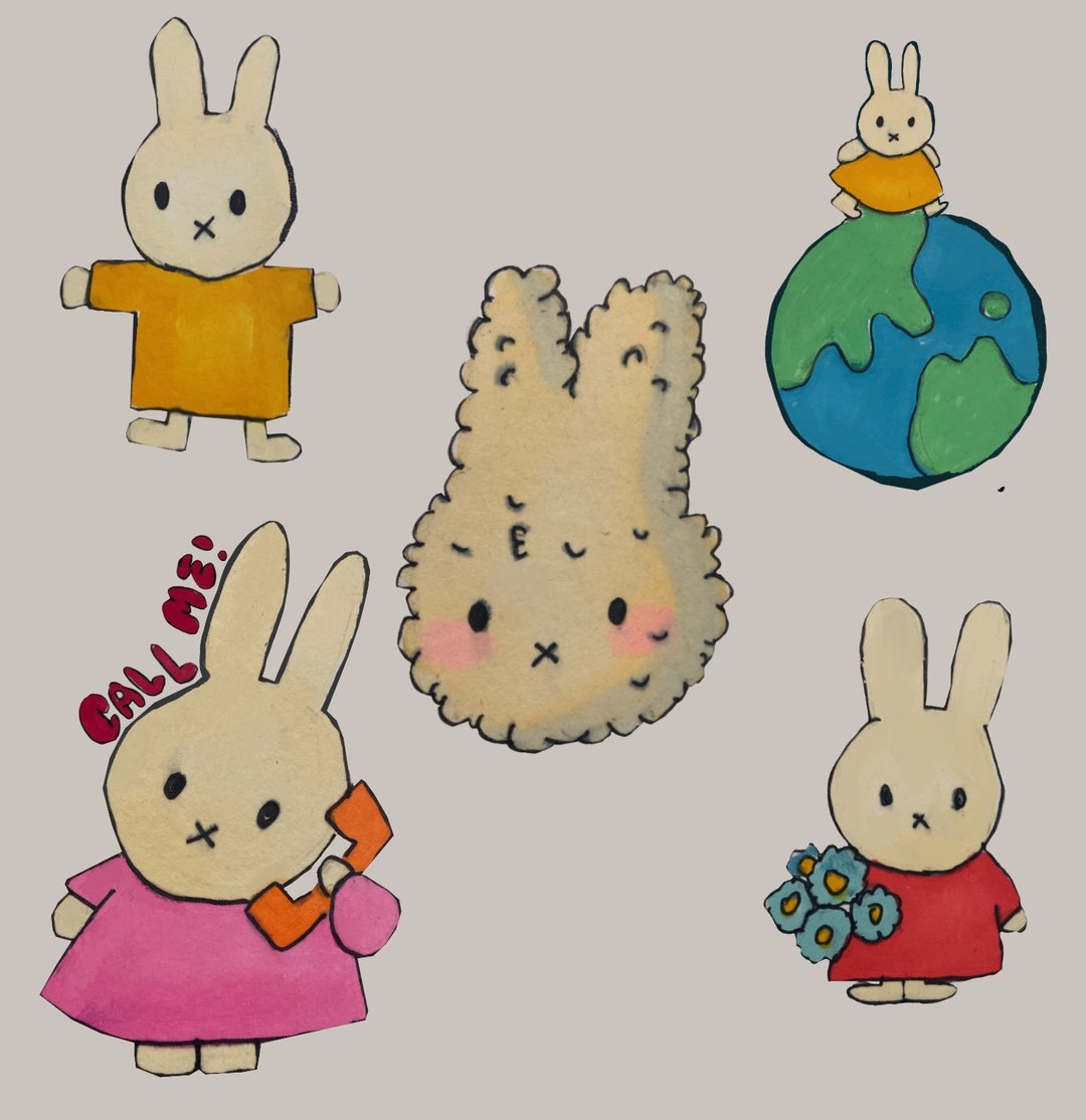 Miffy Sticker Pack - Etsy