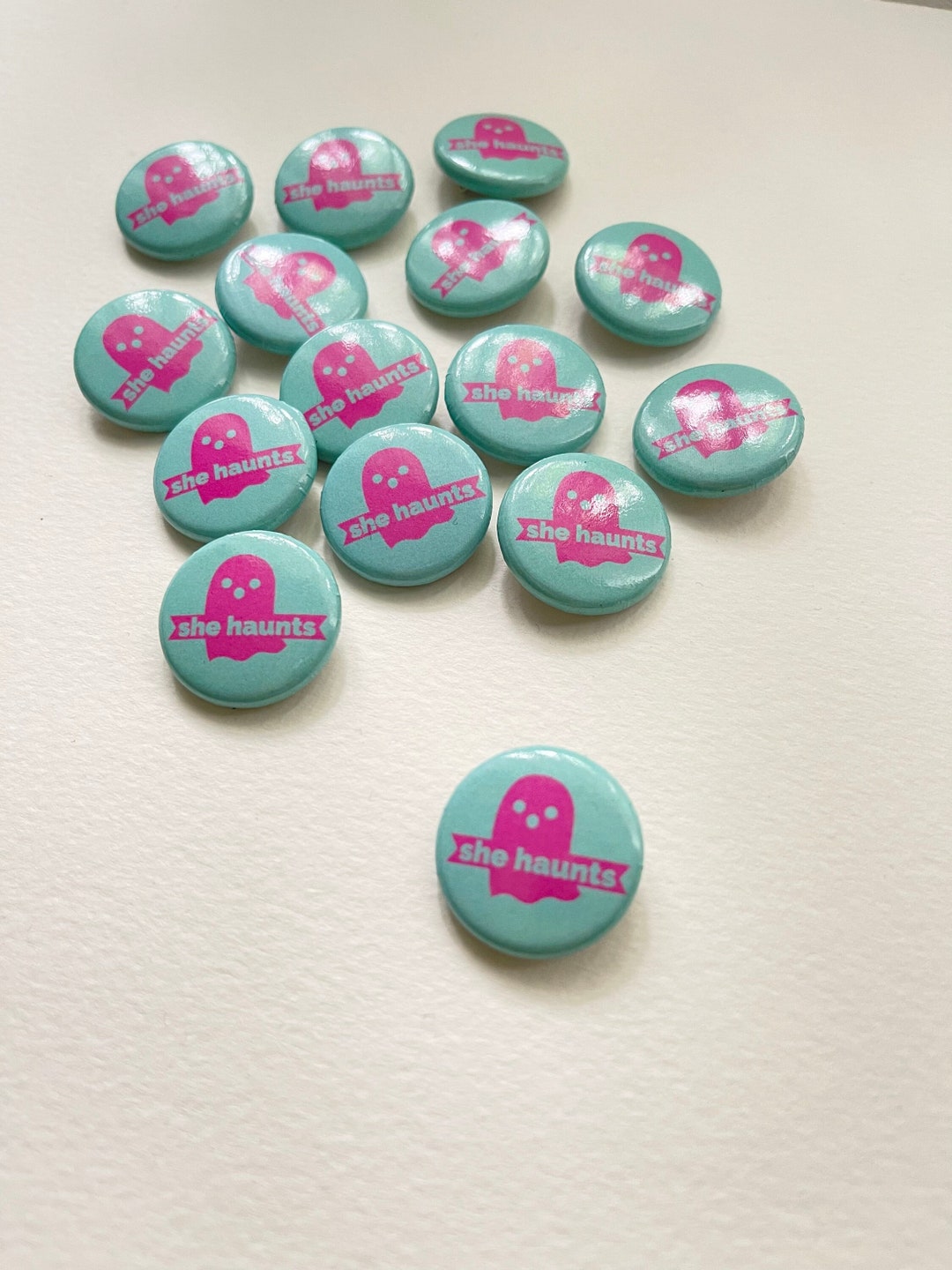 She Haunts Logo 1” Round Button - Etsy
