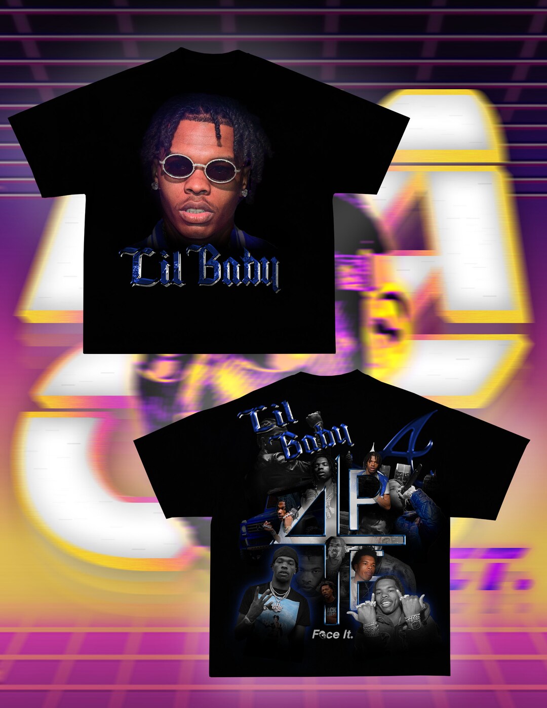 LIL BABY T-SHIRT Rapper Tee Graphic Tee Bootleg Tee Lil Baby Travis ...