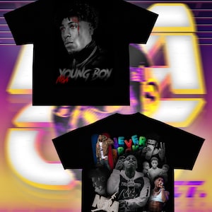 NBA YOUNGBOY T-SHIRT Rapper Tee Graphic Tee Bootleg Tee Rapper T Shirt ...