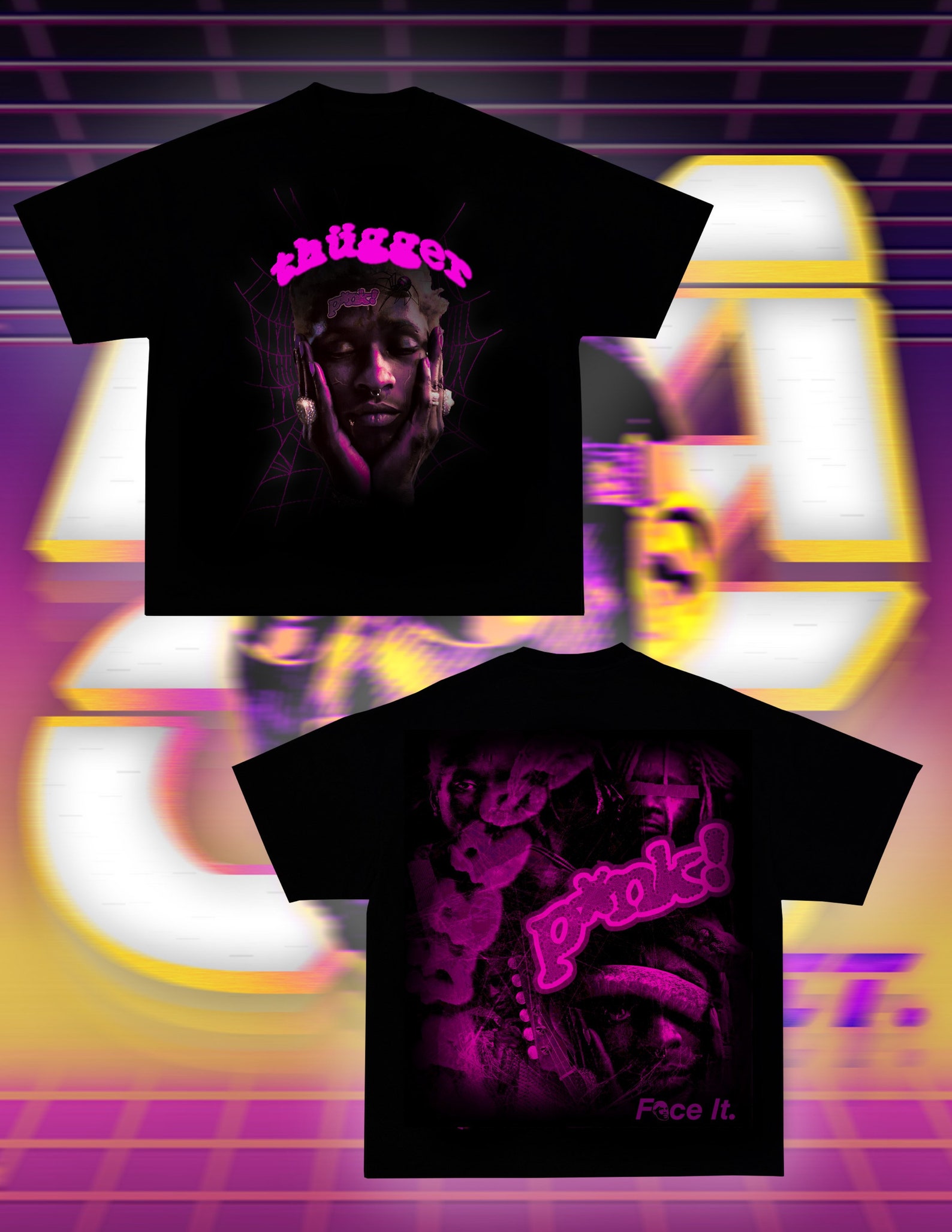 THUGGER T-SHIRT GRAPHIC Tee Bootleg Tee Rapper Tee Playboi Carti Travis ...