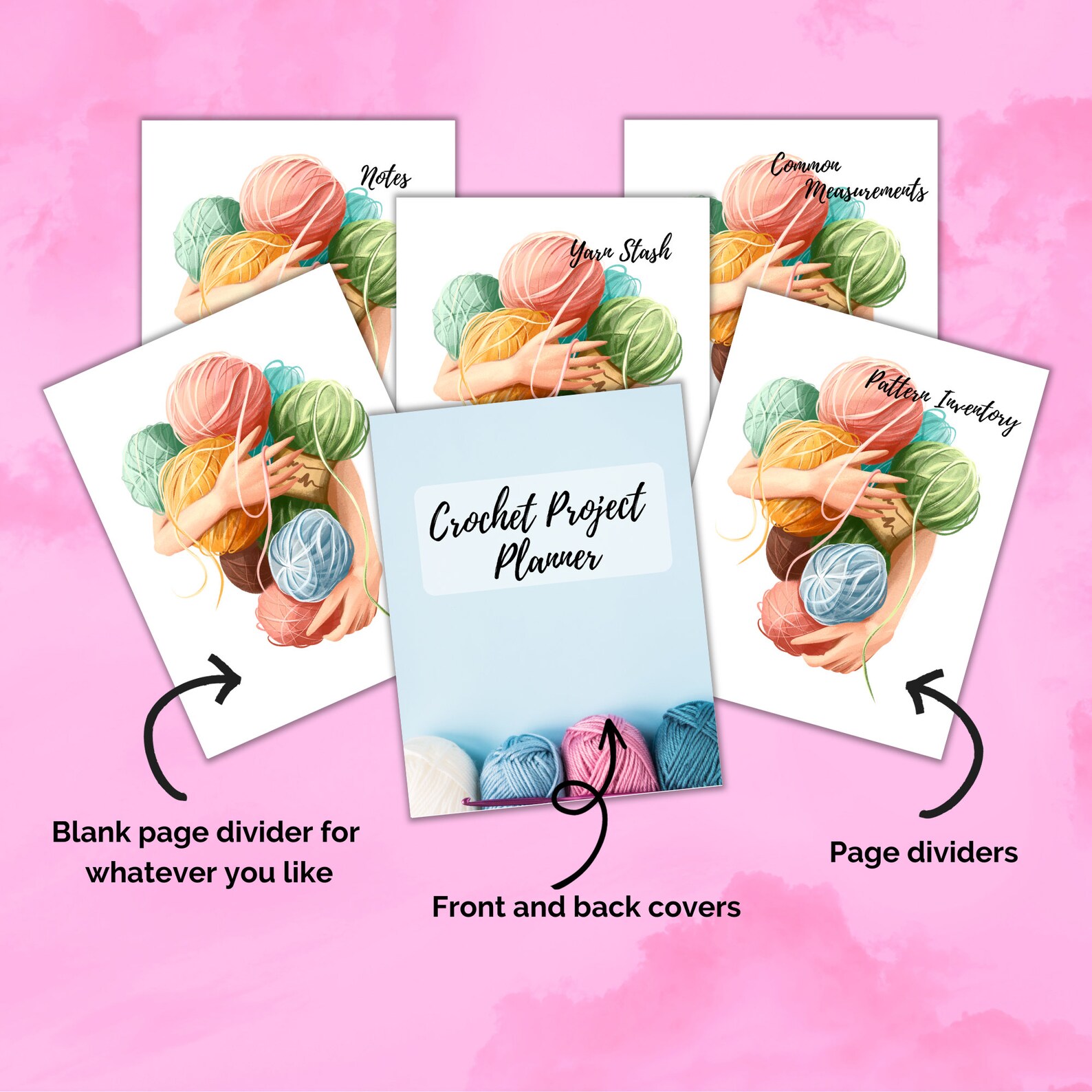 PRINTABLE Crochet Project Planner PDF - Keep Track of Projects, Yarn ...