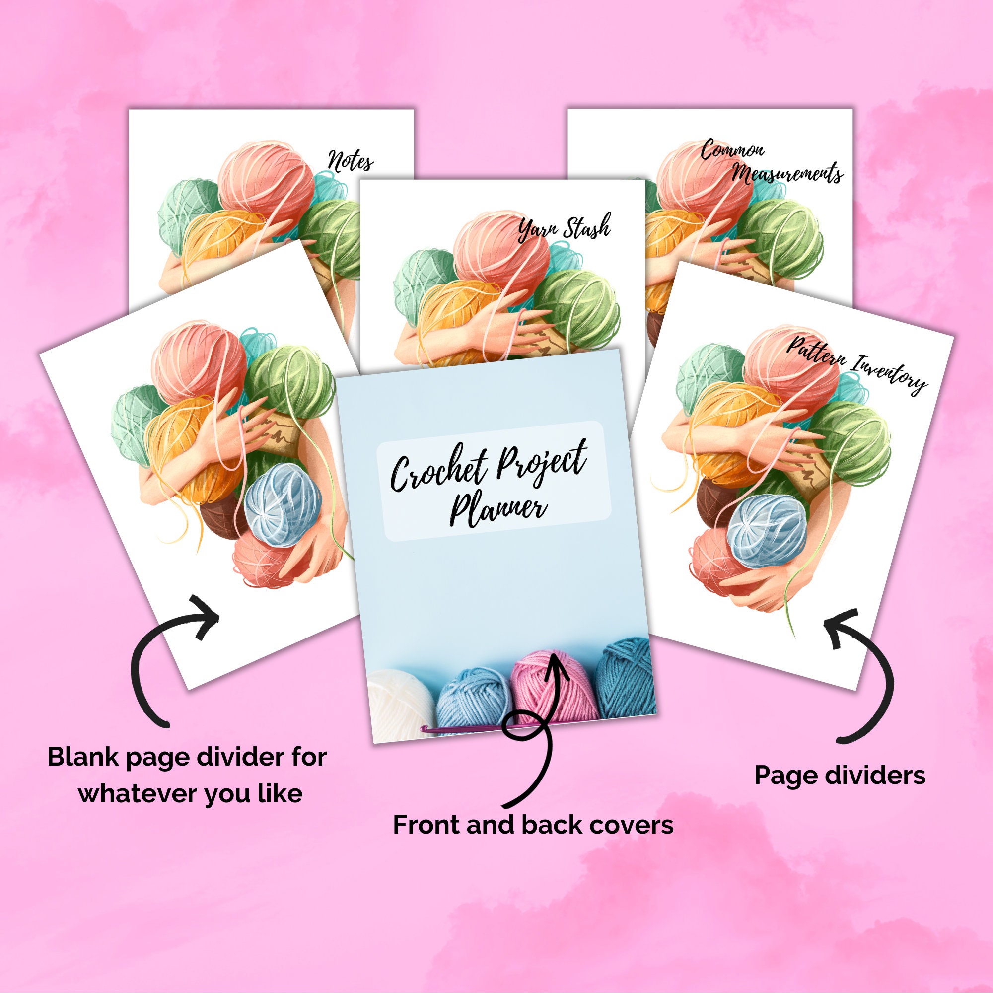 PRINTABLE Crochet Project Planner PDF - Keep Track of Projects, Yarn ...