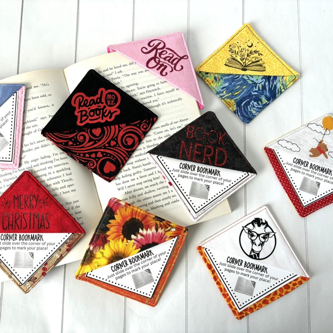 Printable Corner Bookmark Inserts/tags for Gifts or Packaging Bookmarks ...