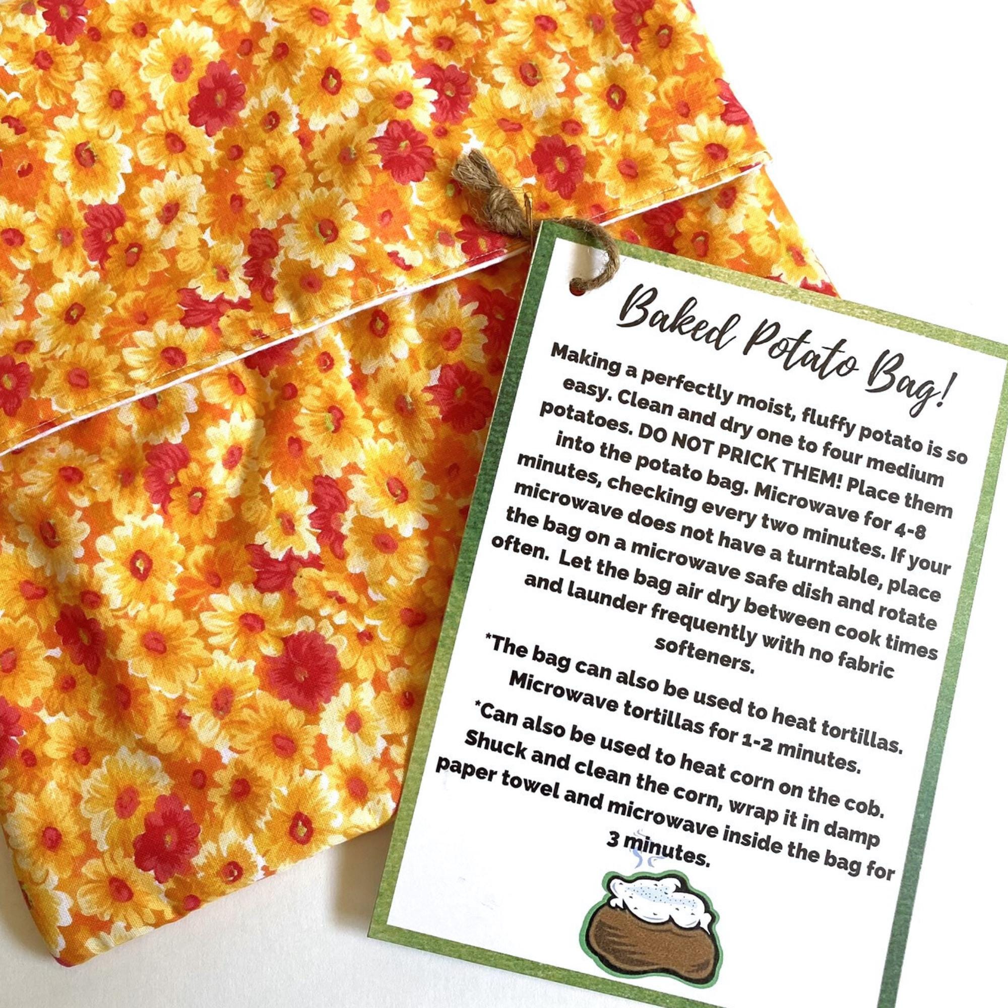 Printable Microwave Potato Bag Tags - Instructions/use Cards - Etsy