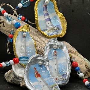 LIGHTHOUSE OYSTERSHELL ORNAMENT - Etsy