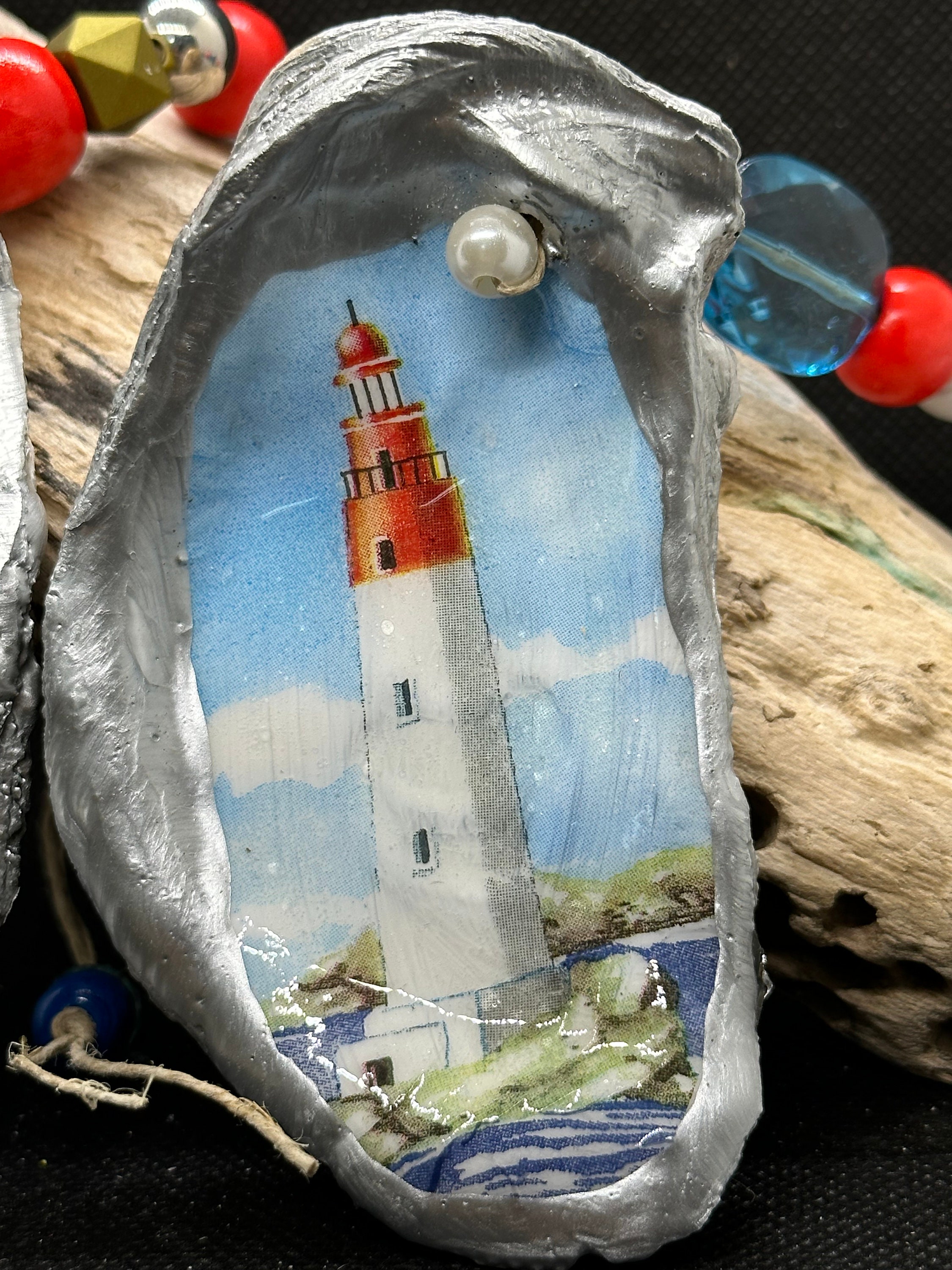 LIGHTHOUSE OYSTERSHELL ORNAMENT - Etsy