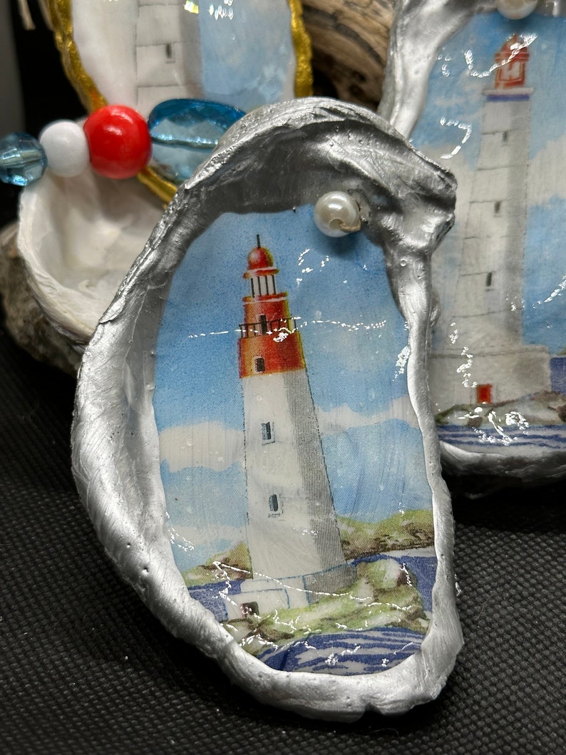 LIGHTHOUSE OYSTERSHELL ORNAMENT - Etsy
