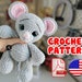Plush Pattern Mouse Crochet Pattern Mouse PDF English Plushie - Etsy