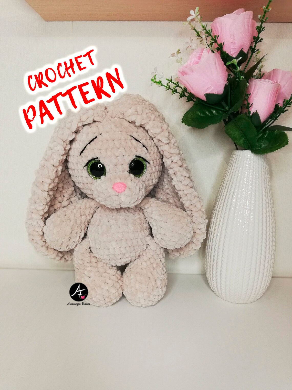 Crochet Pattern Bunny PDF English Plush Stuffed Bunny - Etsy