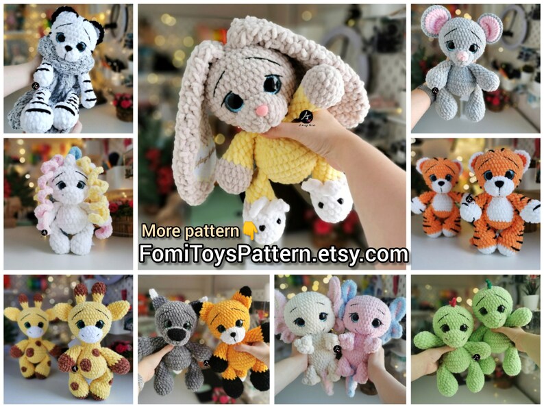 Crochet Pattern Panda Bear Amigurumi Stuffed Animal Panda - Etsy