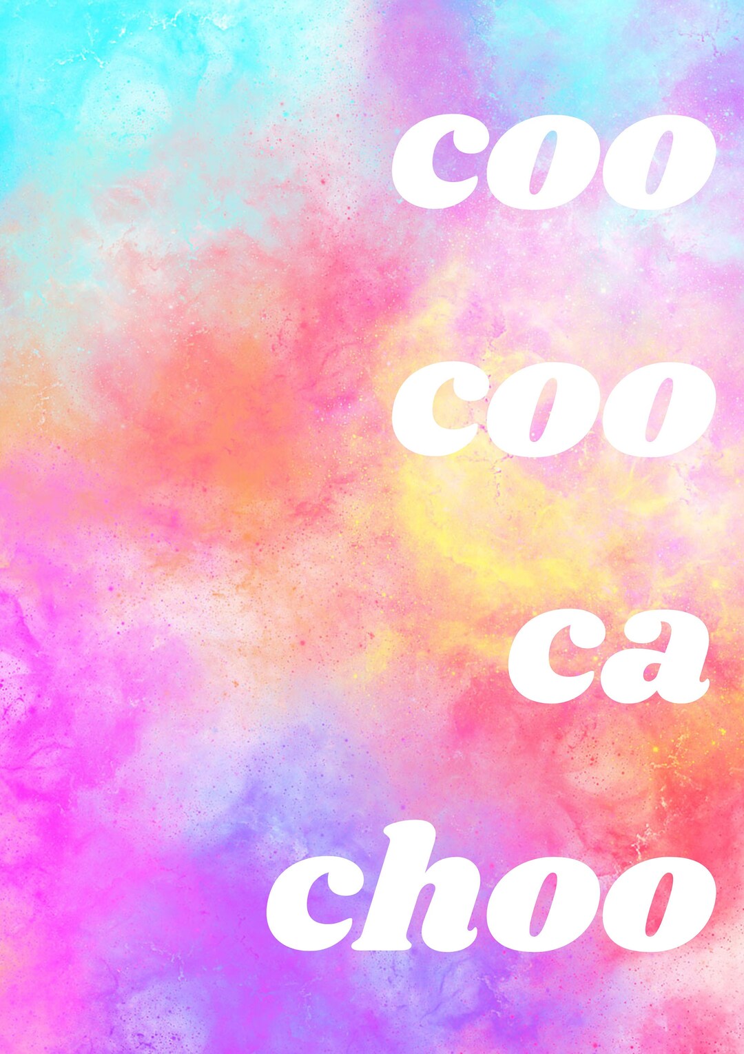 Coo Coo Ca Choo, Digital Print, Wall Art, Digital Download, Instant Art ...