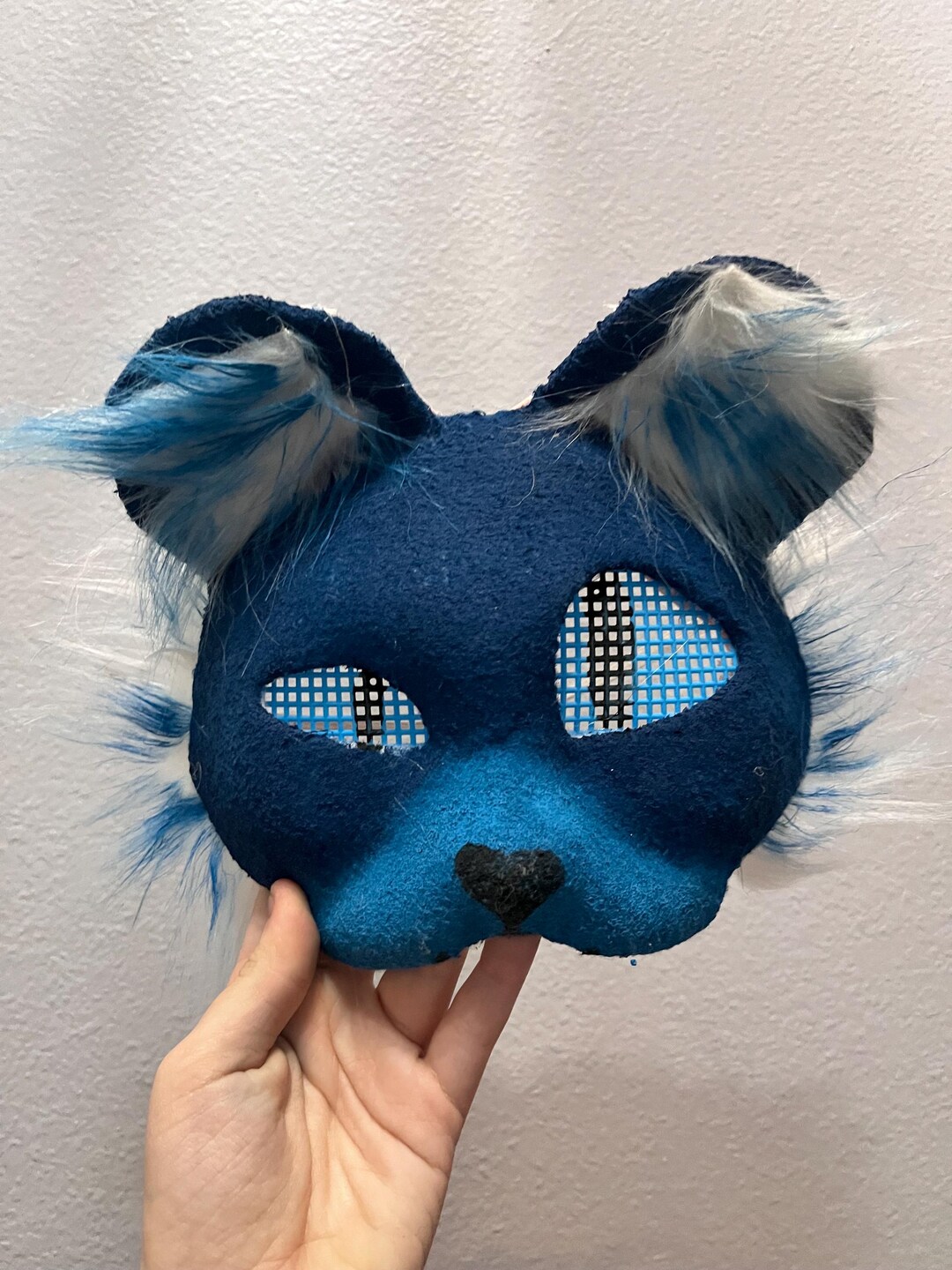 Blue Cat Mask, Cat Mask, Furry Mask, Alterhuman Mask, Therian Mask - Etsy