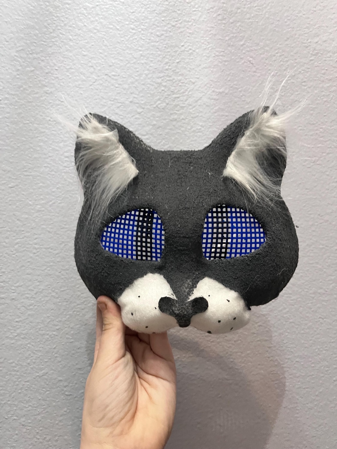 Gray Cat Mask, Cat Mask, Gray Cat, Furry Mask, Alterhuman Mask, Therian ...
