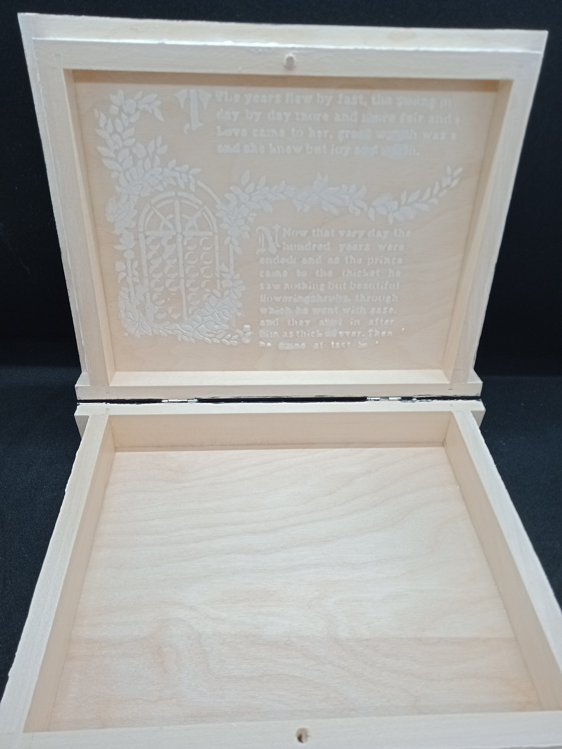 Wooden Box, Book Shape Box, Forest Theme, Unique Gift, Hand Made, Hand ...