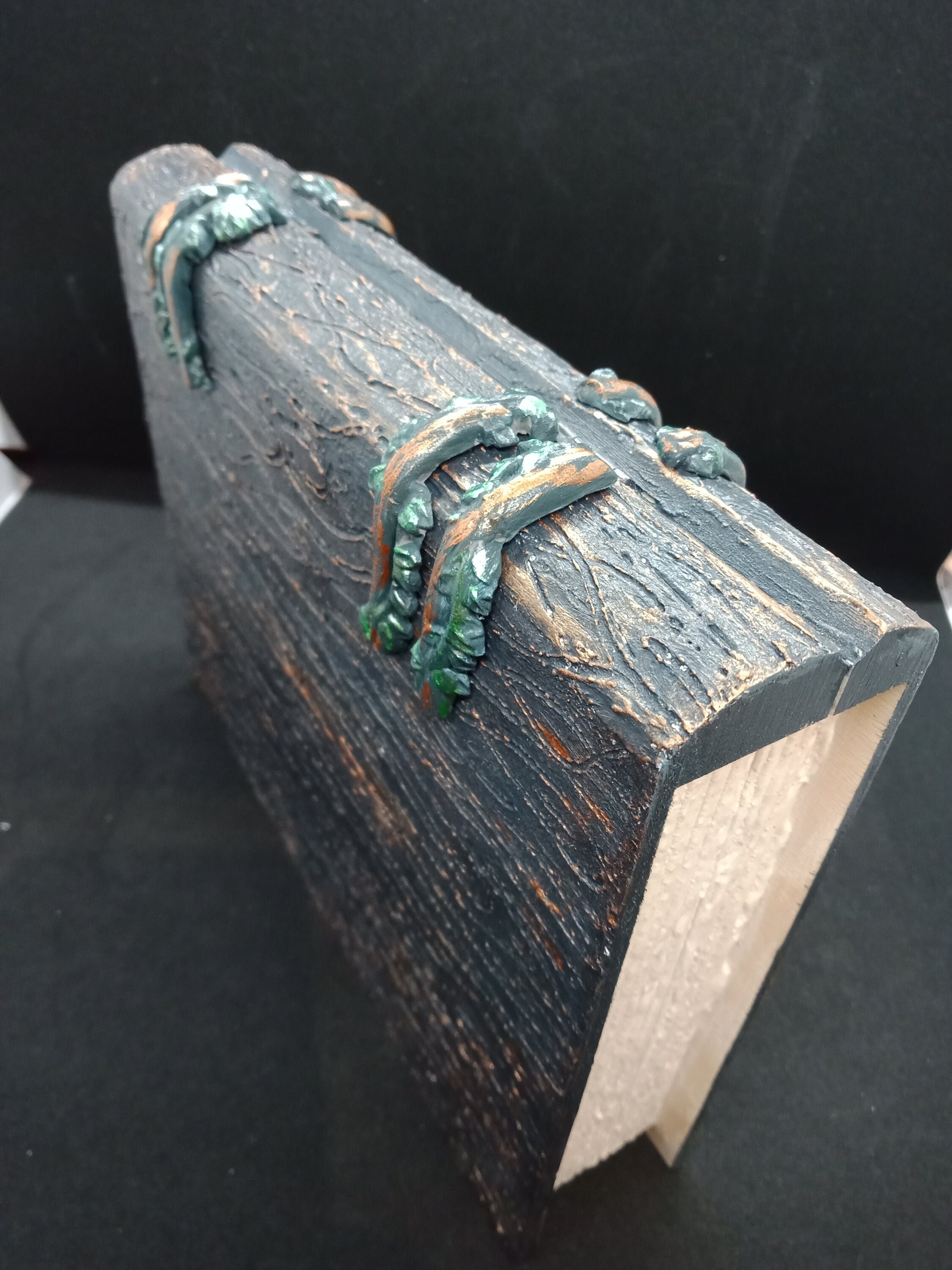 Wooden Box, Book Shape Box, Forest Theme, Unique Gift, Hand Made, Hand ...