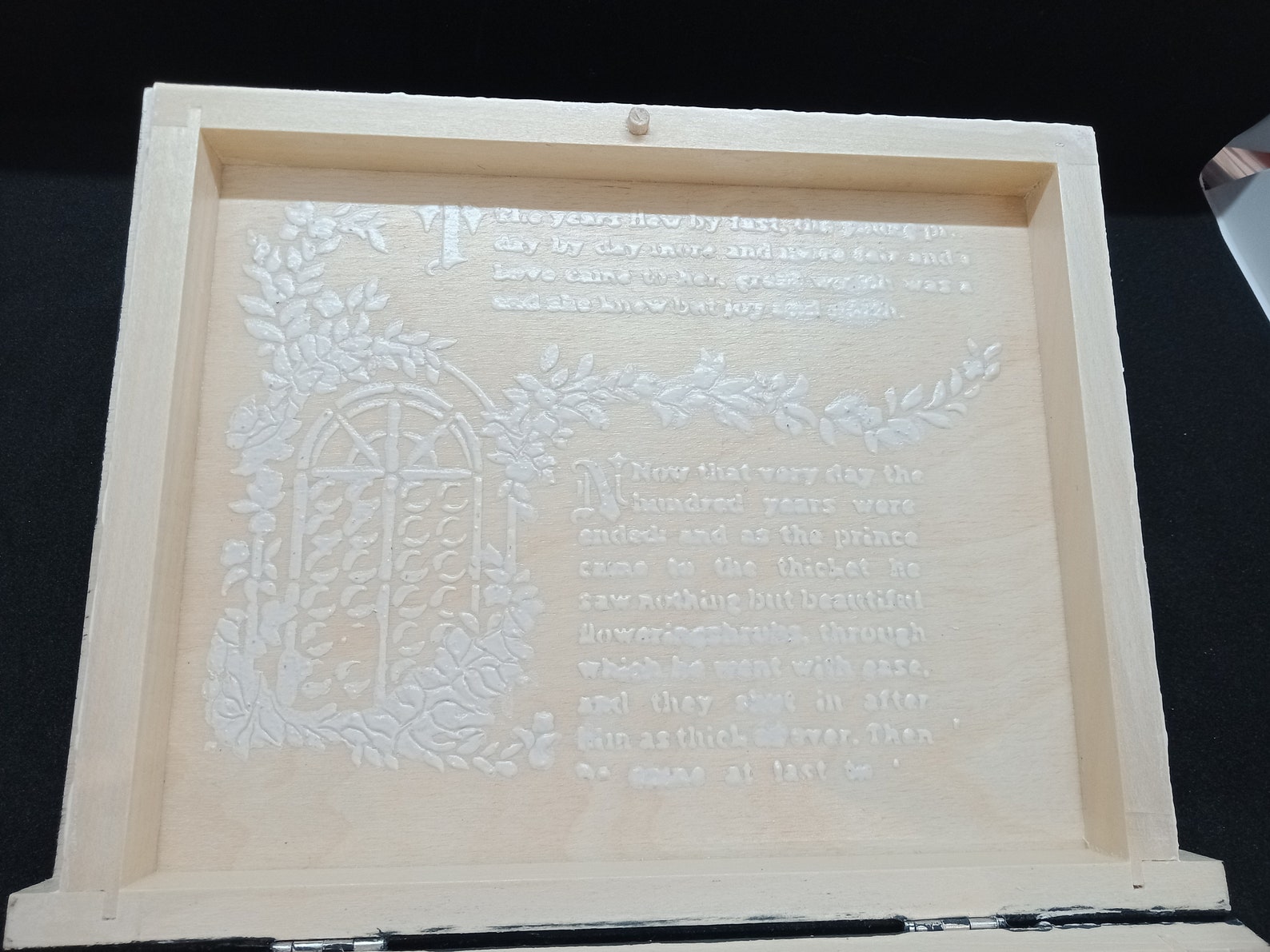Wooden Box, Book Shape Box, Forest Theme, Unique Gift, Hand Made, Hand ...