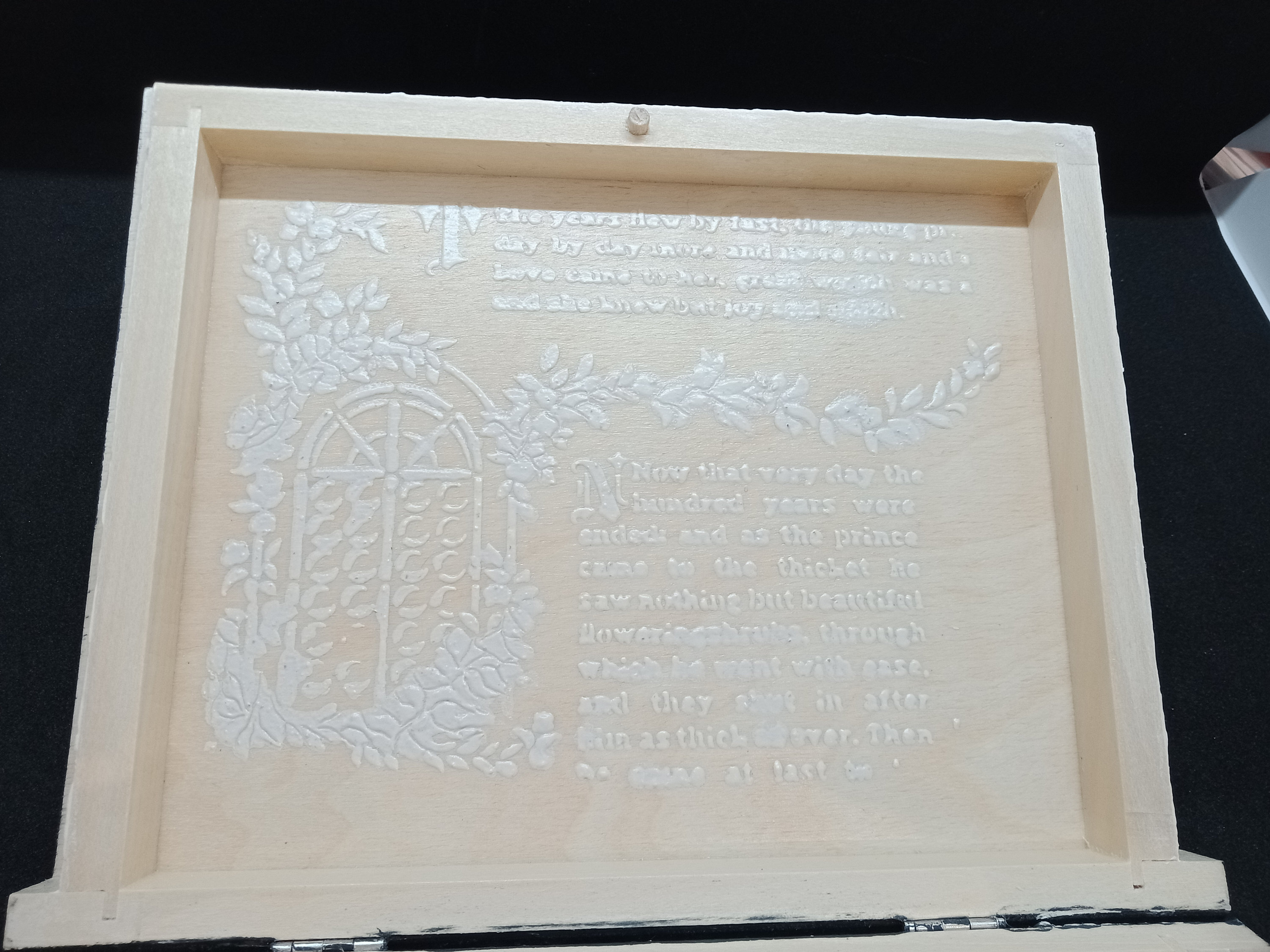 Wooden Box, Book Shape Box, Forest Theme, Unique Gift, Hand Made, Hand ...