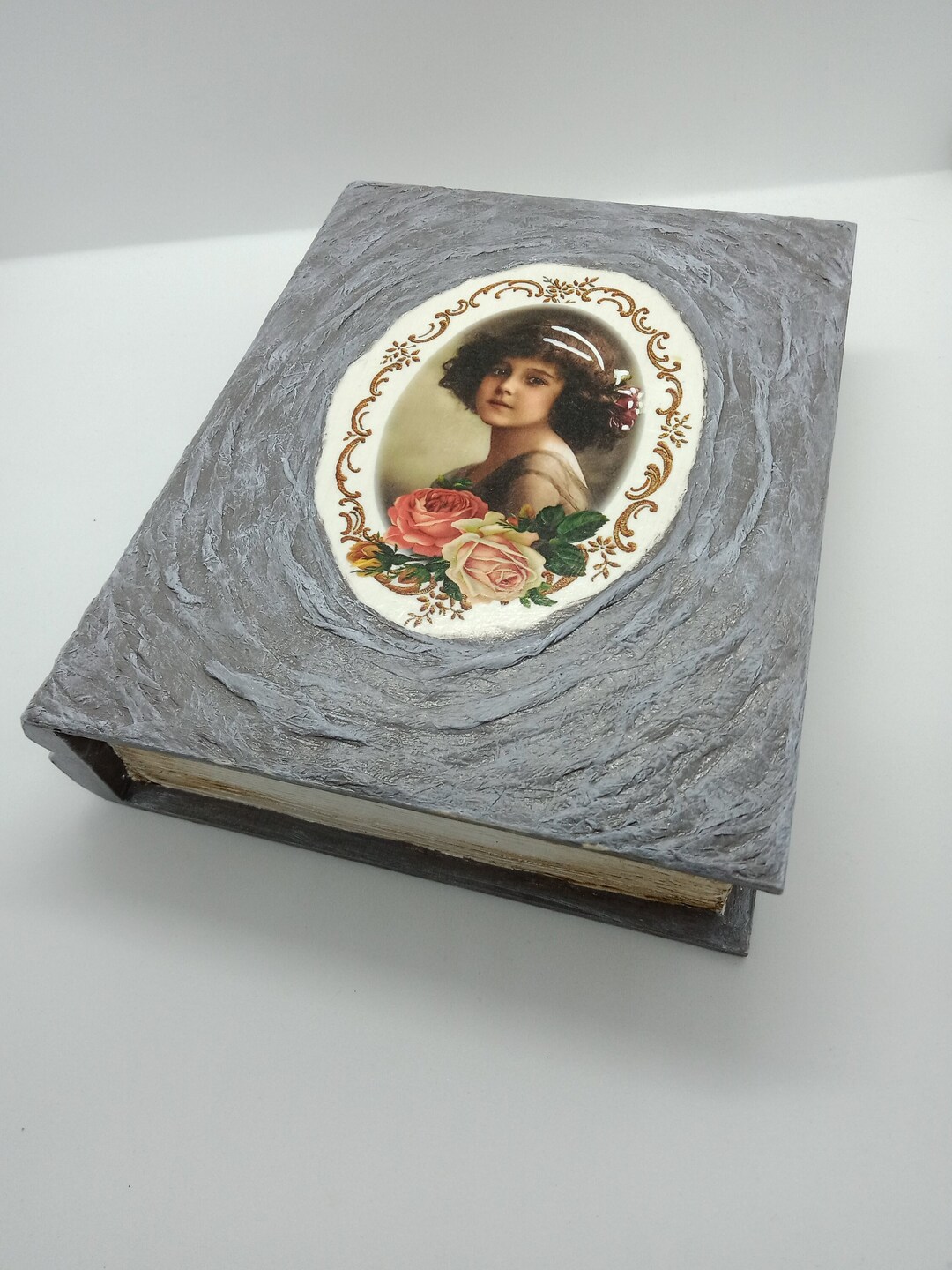 Wooden Box, Book Shape Box, Photo Box, Souvenir Box, Unique Gift, Hand ...