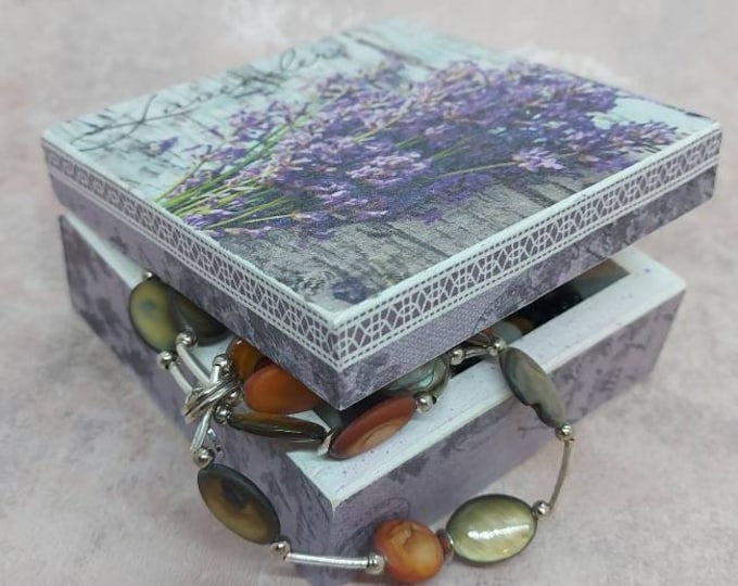 Small Decoupage Boxes, Decopatch Box, Small Keepsake Box, Trinket Box ...
