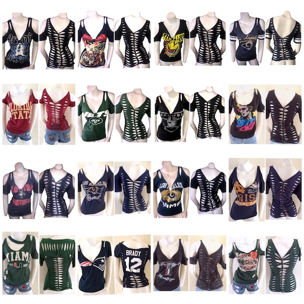 Cut up Band Shirt - Etsy