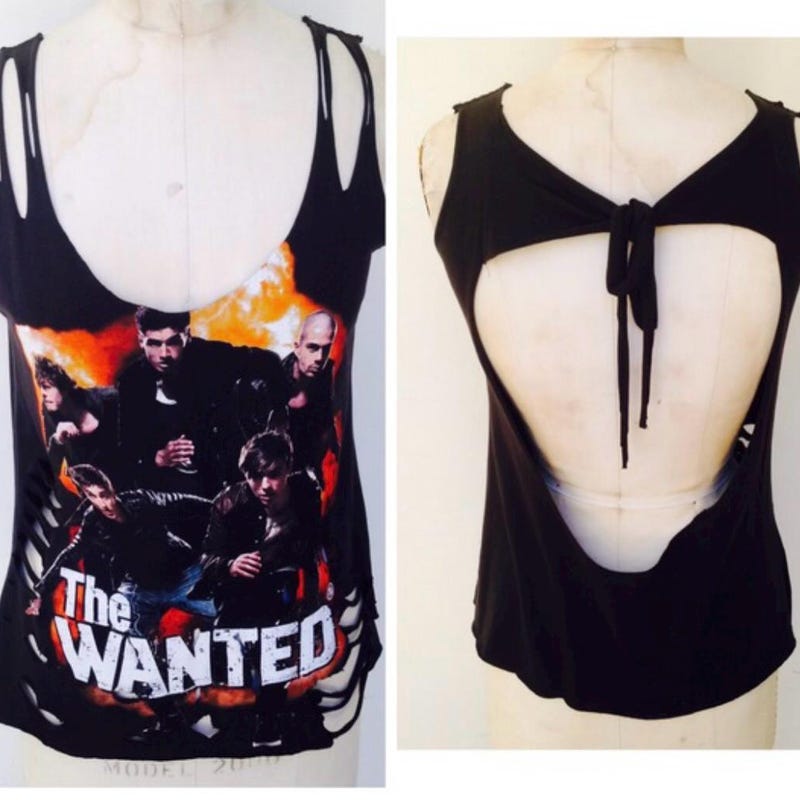 Distressed Cut Out Tees - Etsy