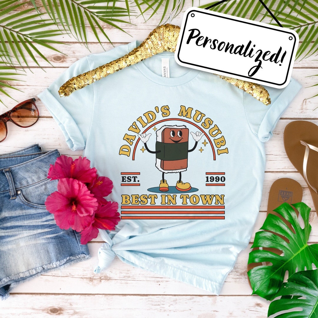 Personalized Spam Musubi T-shirt: Hawaiian Food Shirt - Etsy