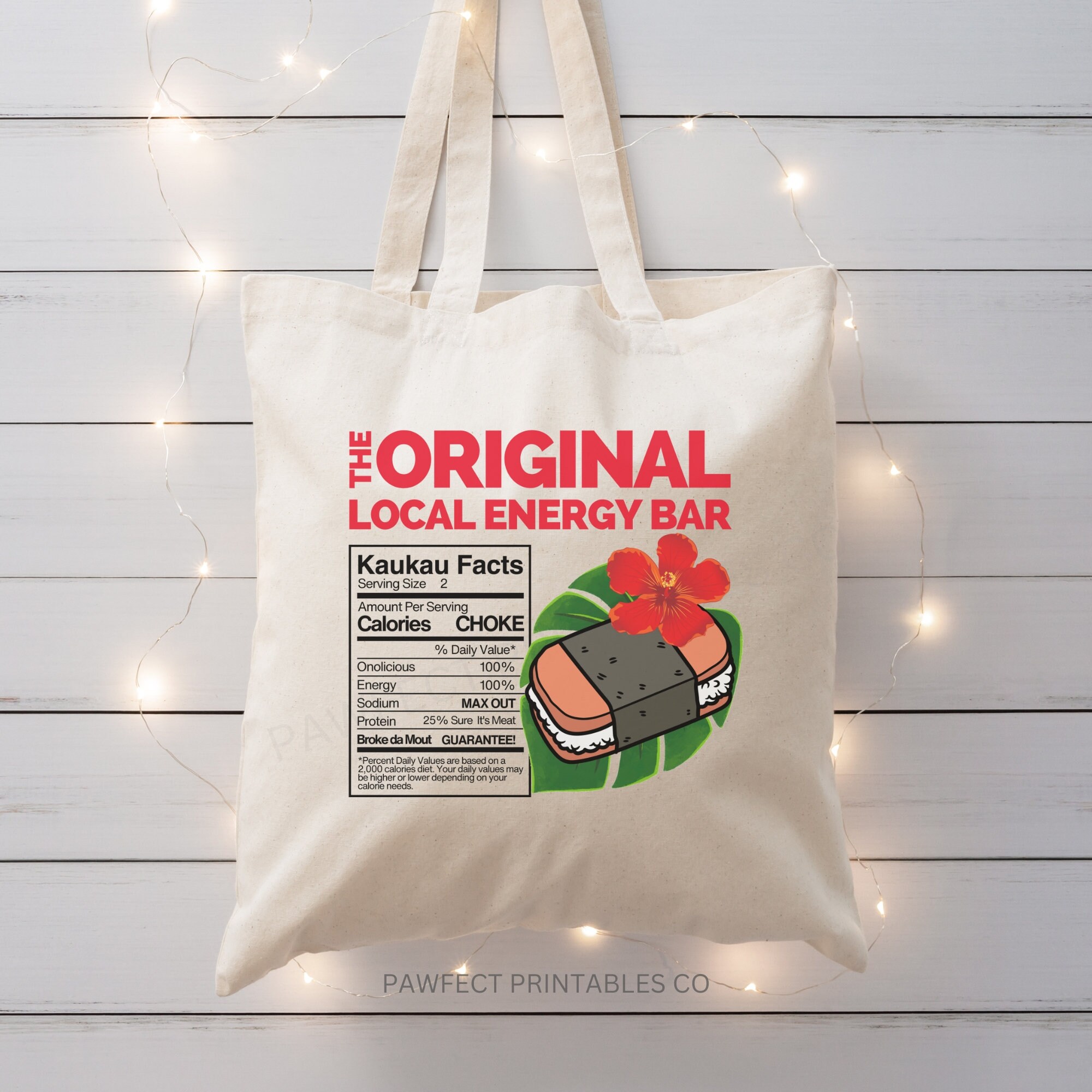 Spam Musubi Tote Bag, Spam Musubi Bag, Cotton Canvas Tote Bag, Hawaiian ...