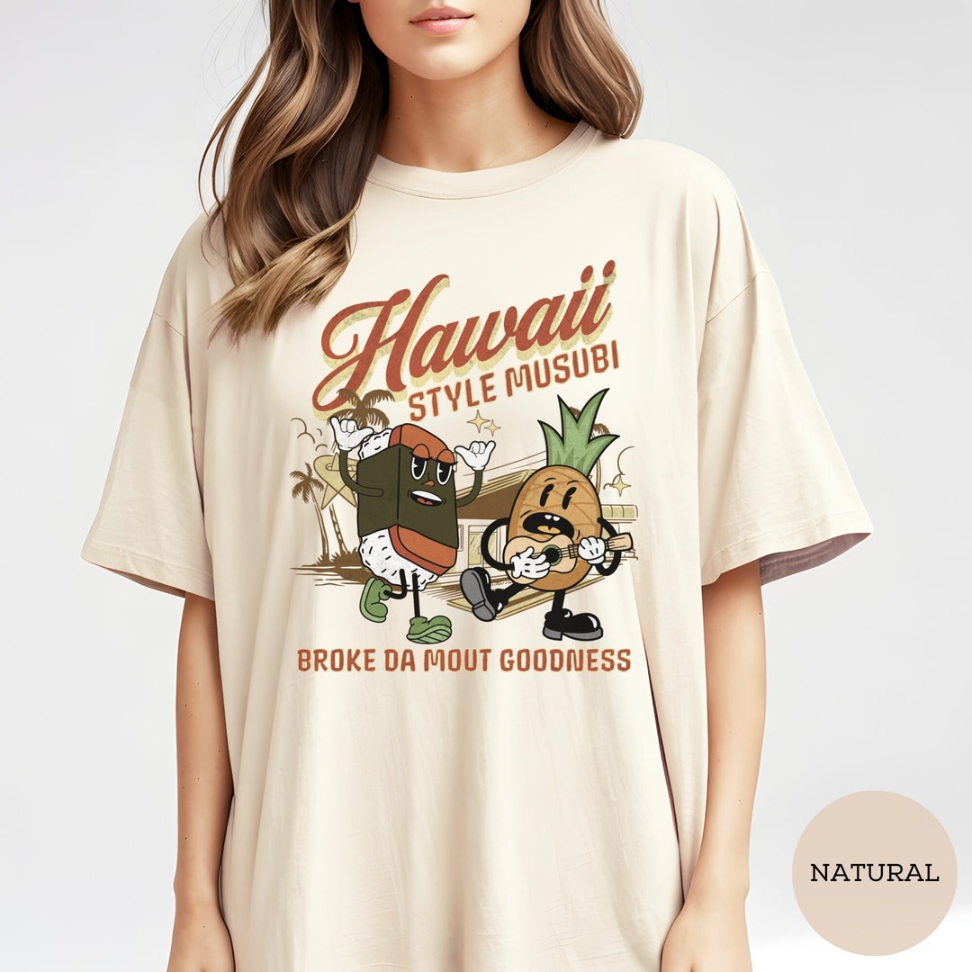 Spam Musubi Shirt, Retro Hawaiian Shirt, Retro Hawaii Print, Pineapple ...