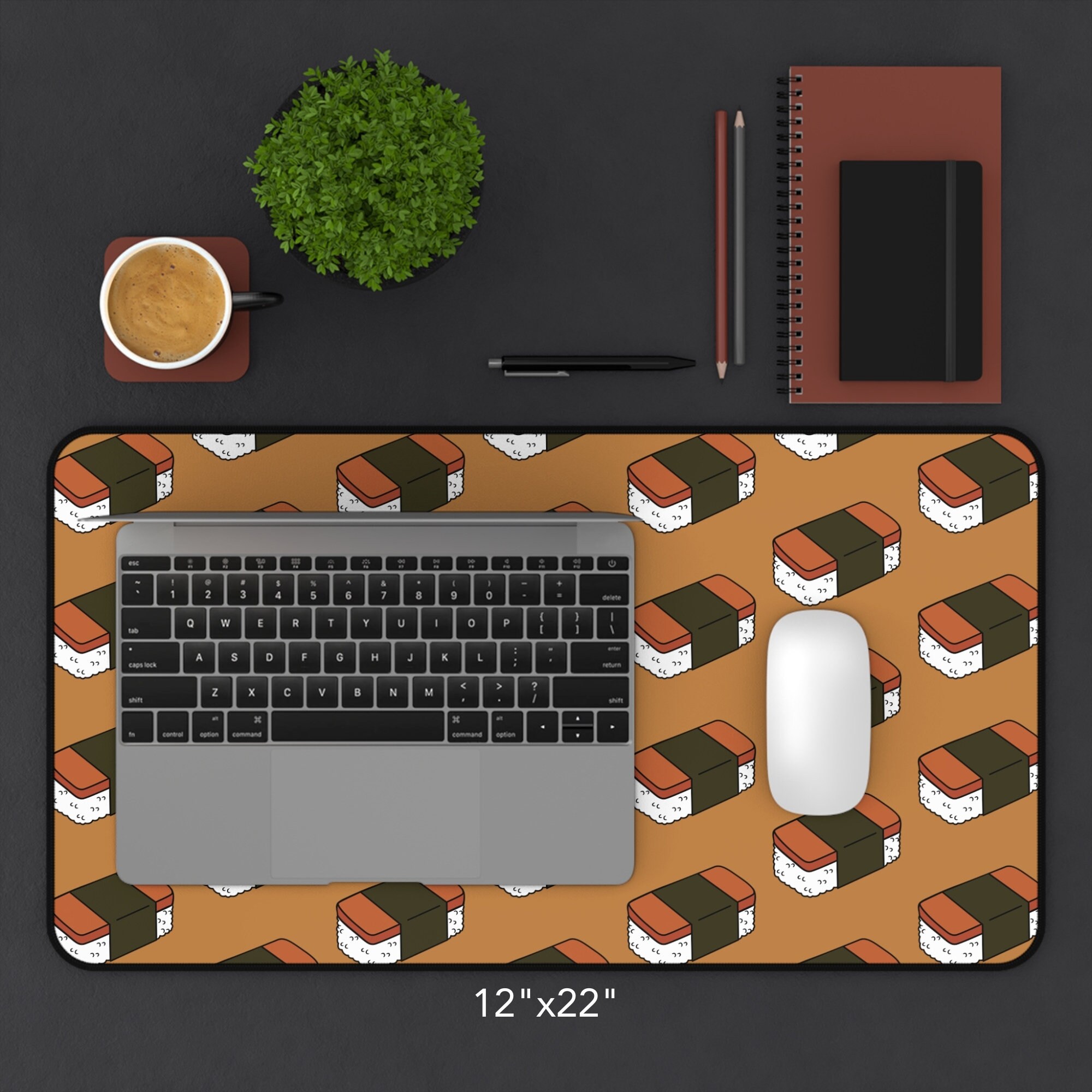 Spam Musubi Desk Mat, Hawaii Desk Mat, Hawaiian Desk Mat, Gift for Him ...