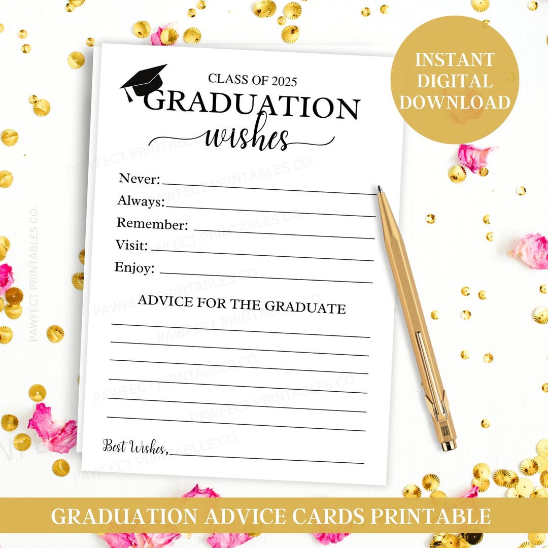 Graduation Advice Wish Cards, Graduation Wishes Cards Digital, Advice ...