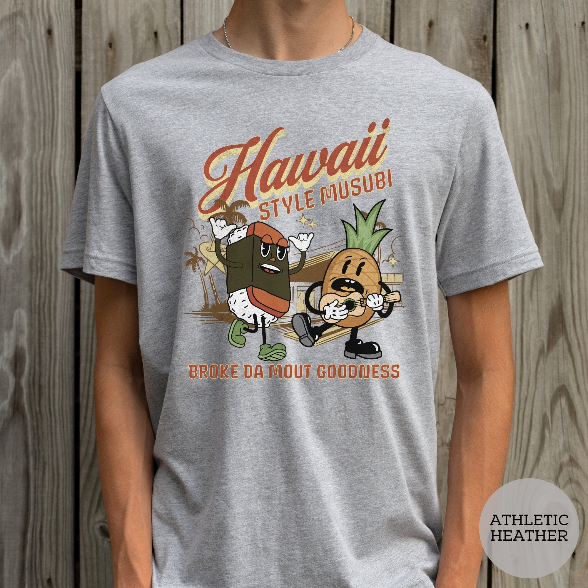 Spam Musubi Shirt, Retro Hawaiian Shirt, Retro Hawaii Print, Pineapple ...