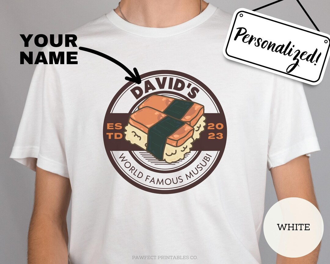 Personalized Spam Musubi Shirt, Spam Musubi Tshirt, Personalized Shirt ...