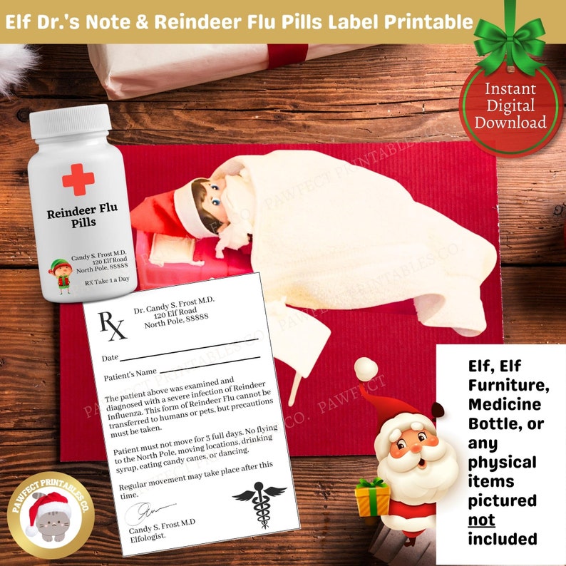 Elf on the Shelf Printable Notes, Elf on the Shelf Props, Elf on the ...