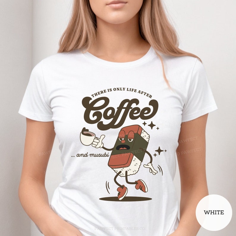 Retro Spam Musubi Coffee Shirt - Hawaii Foodie Tee - Etsy