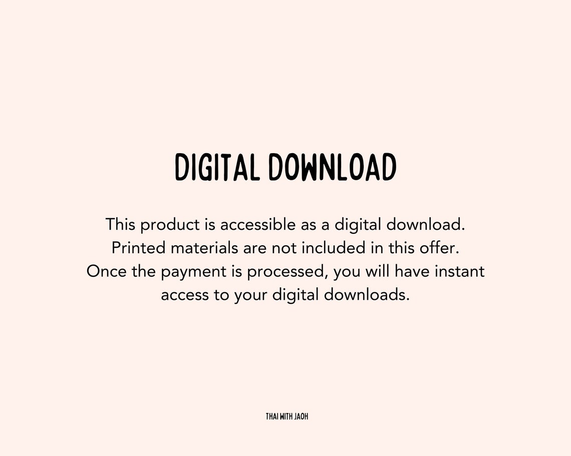 Printable Poster Thai Consonants | Thai Letters | Printable Language ...