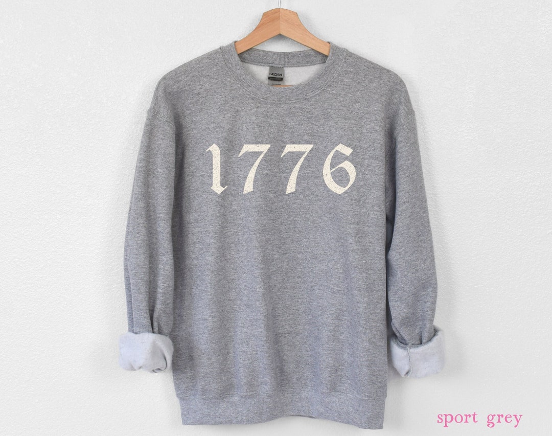 1776 Vintage Style Sweatshirt, American Revolution Sweater, Patriotic ...