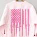 Second Amendment Sweatshirt for Women, Pink Firearm Back Design Sweater ...