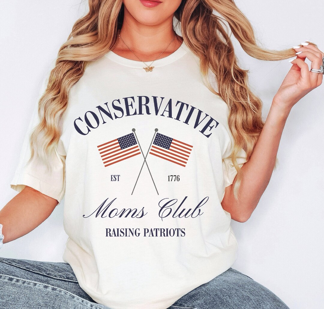 Conservative Moms Club T-shirt, USA Patriotic Social Club Shirt ...